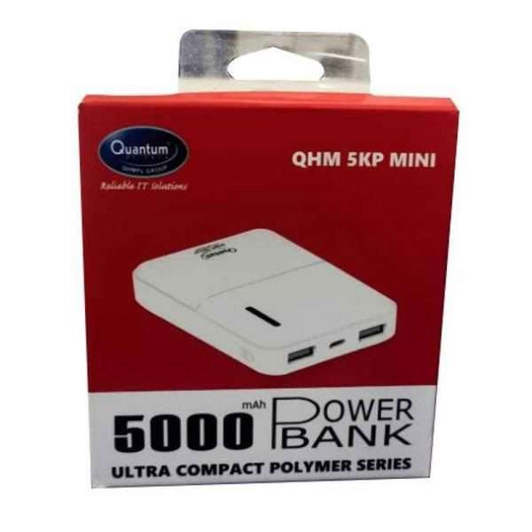 Quantum Power Bank QHM5KP (K3) Mini Power Bank 5000 mAh Lithium Polymer ...